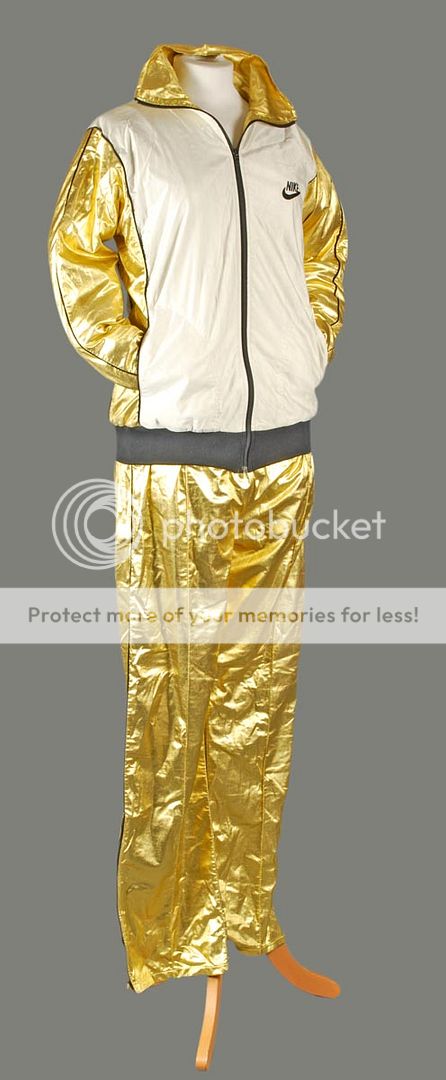 GENUINE Jimmy Savile - Nike Gold Lame Tracksuit - Ultimate Halloween ...